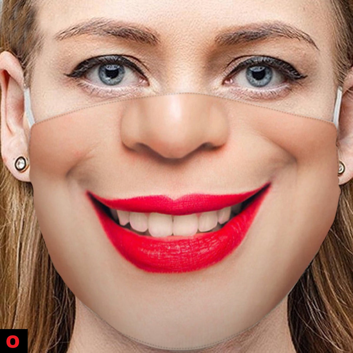 ORIGINAL4U funny Mask Party Human 3D Printing Face Cover Protection