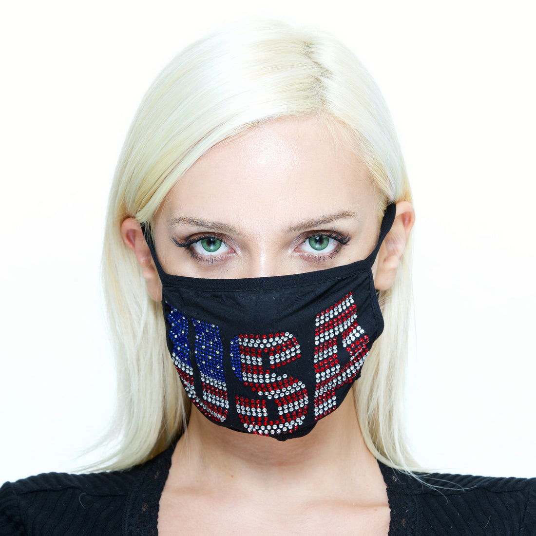 Bling Face Mask Crystal Rhinestone Face Mask Bedazzled Face Mask Cryst