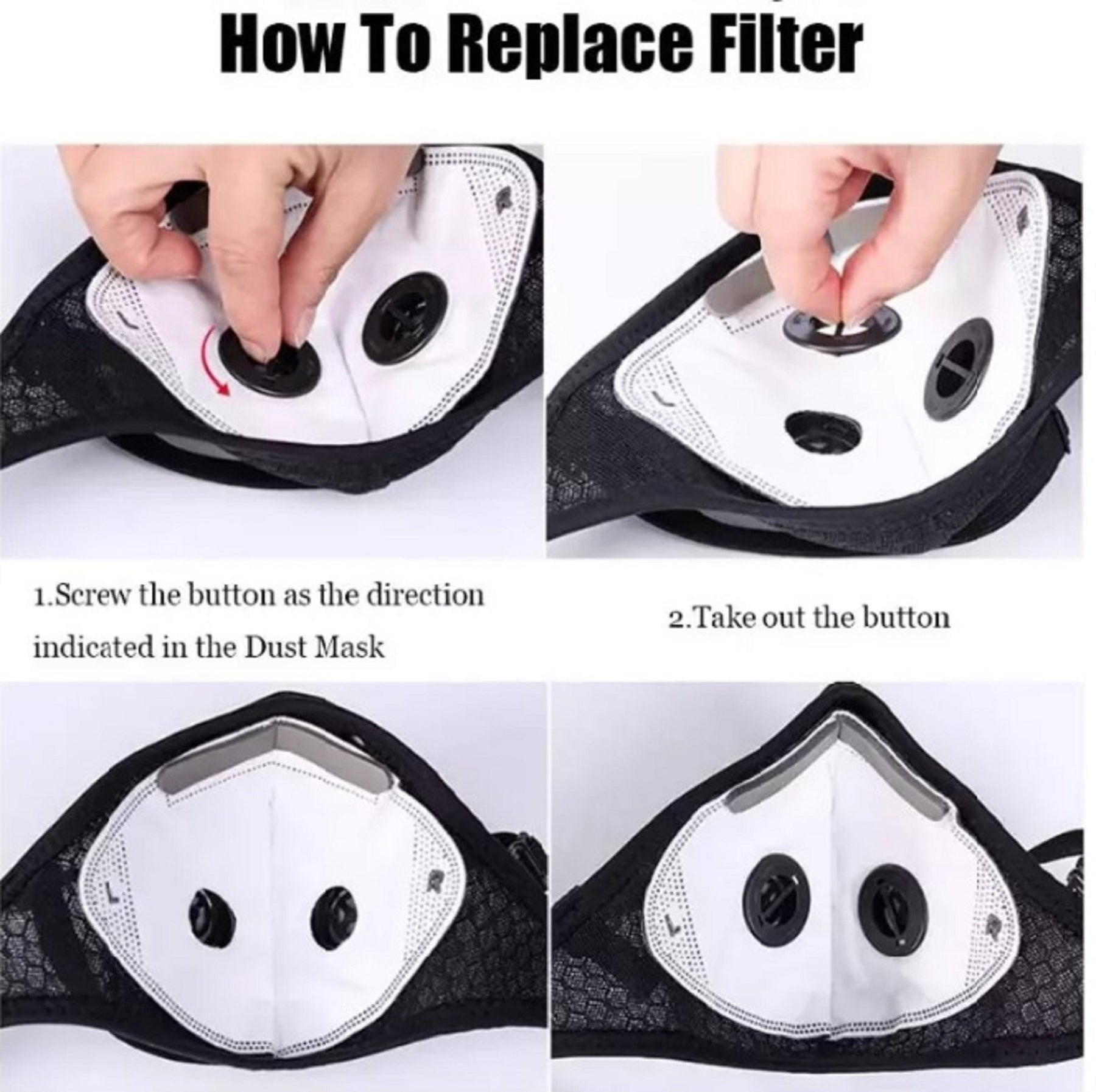 Original4u Non-medical Respiratory Mask Filters Replacement For Masks
