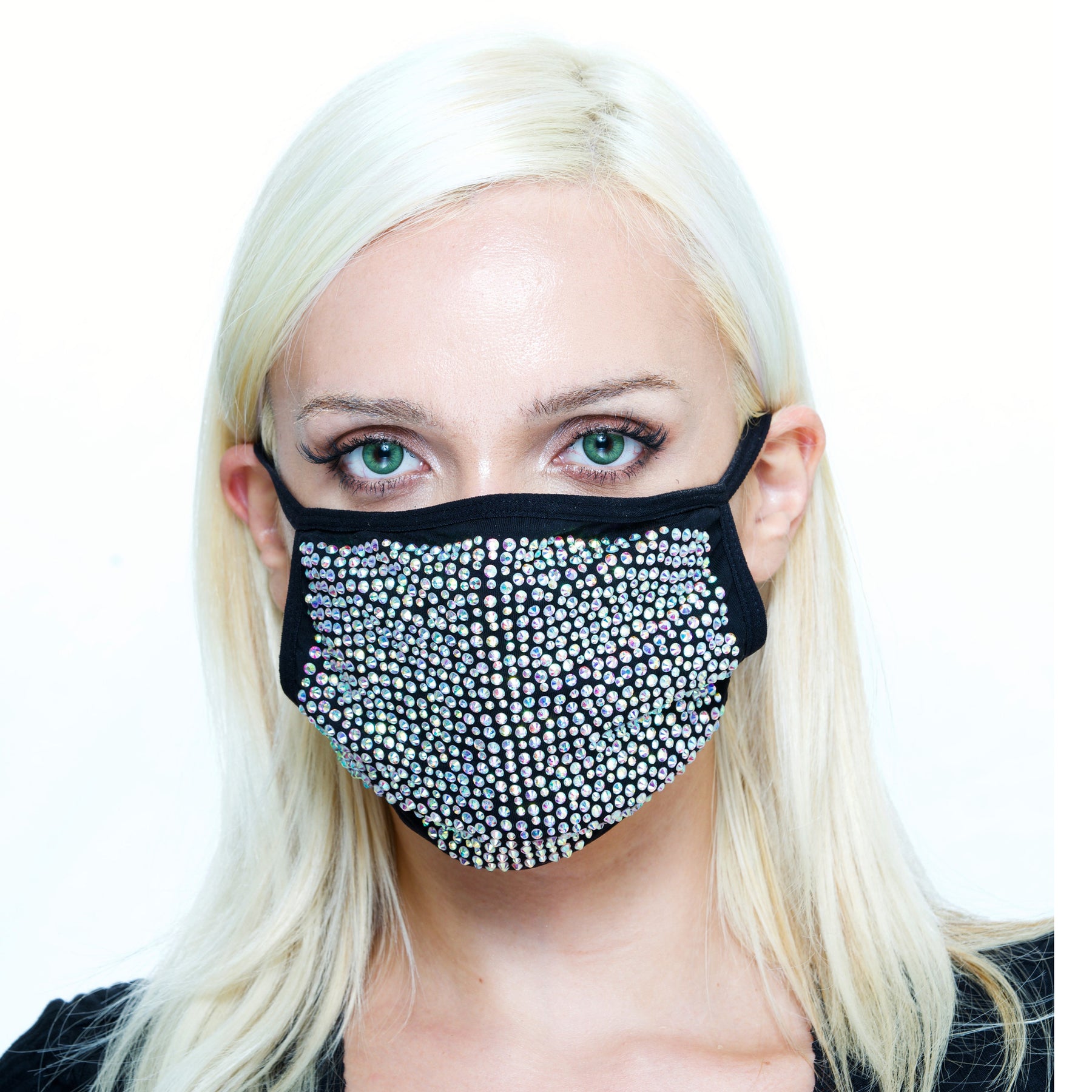 Bling Face Mask Crystal Rhinestone Face Mask Bedazzled Face Mask Cryst